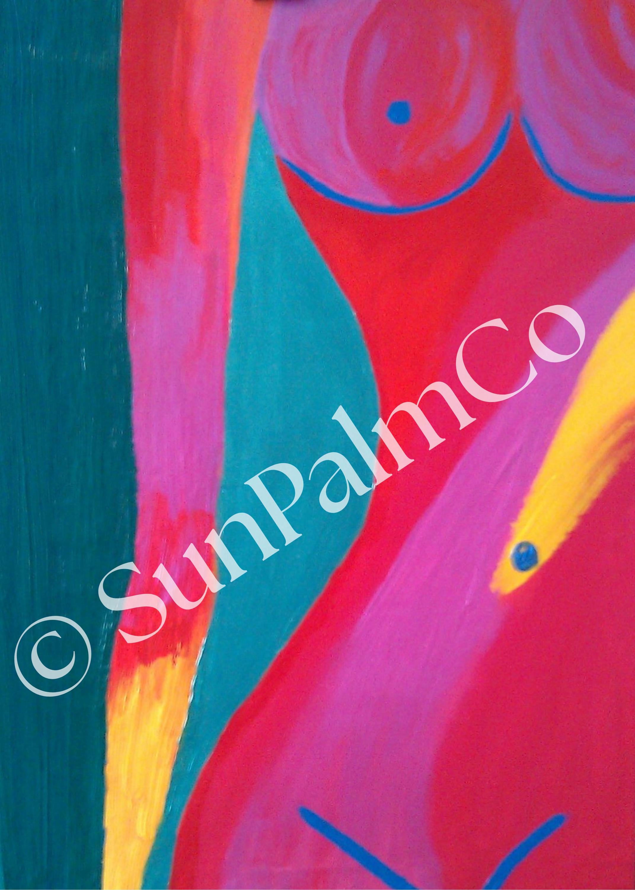 Abstract Oil Painting Printable, Colorful Body Art (digital Download ...