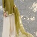 Pink Tulip Olive Green Embroidered Short Kameez With Dupatta & Wide ...