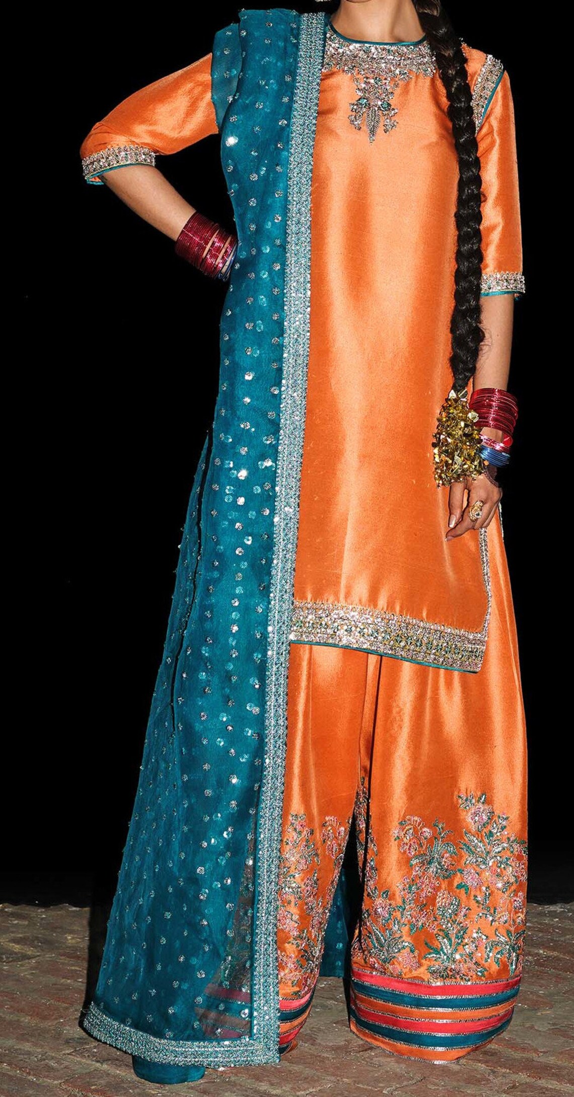 Pink Tulip Shalwar Kameez With Hand Work With Naqshi and Sequins - PR ...