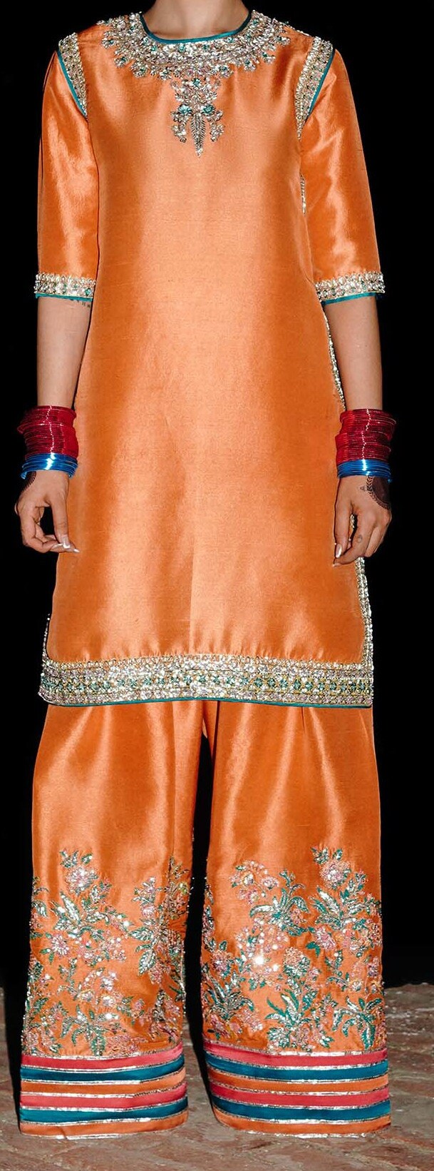 Pink Tulip Shalwar Kameez With Hand Work With Naqshi and Sequins - PR ...