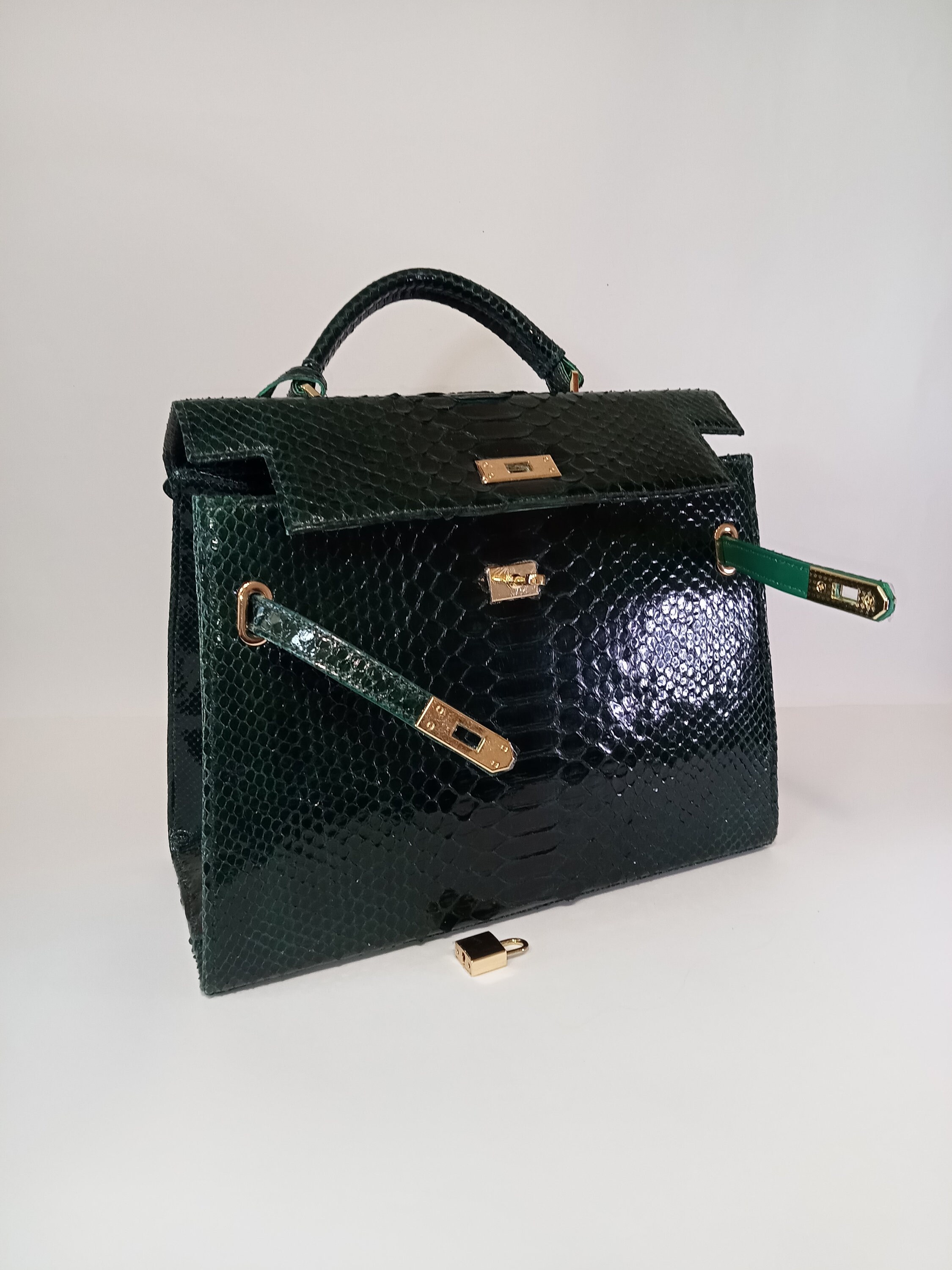 Women Exotic Bag, Python Skin Bag, Python Leather Shoulder Bag, Leather ...