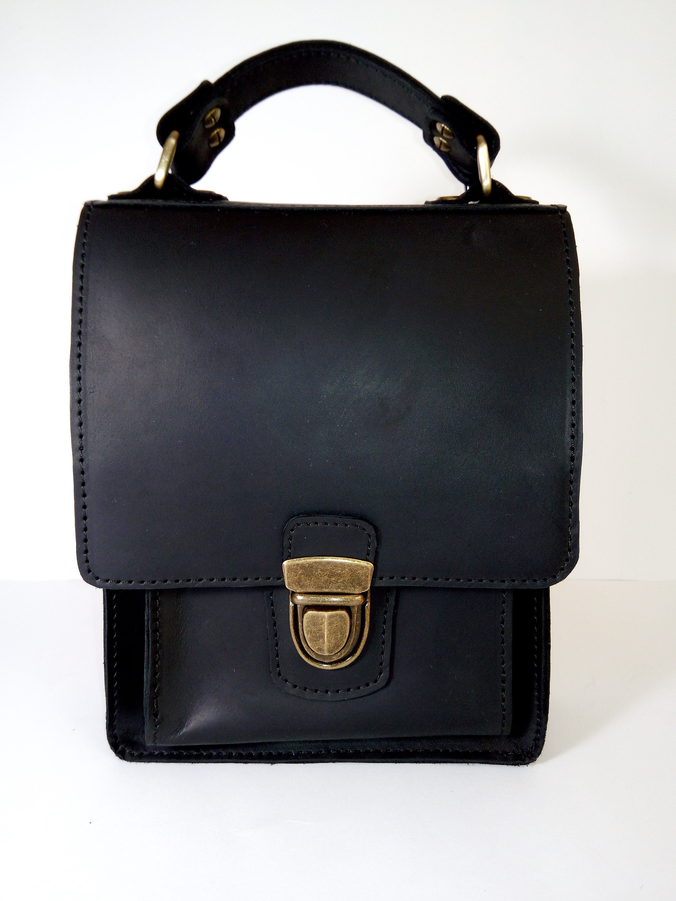 Leather Men's Bag Men's Purse Small Bag for Men - Etsy