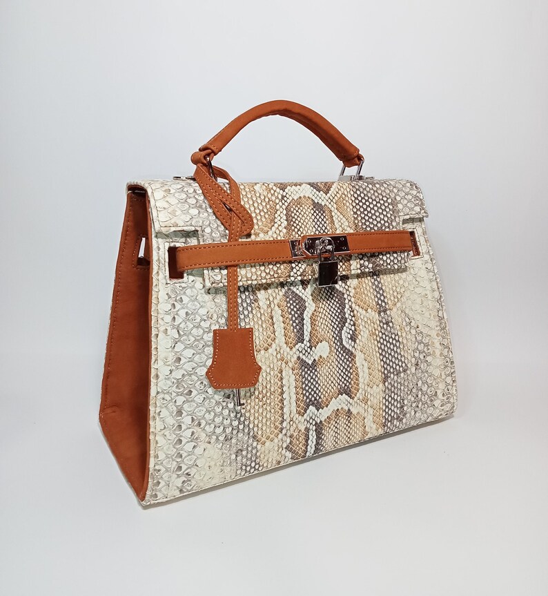 Women Exotic Bag Python Skin Bag Python Leather Shoulder - Etsy