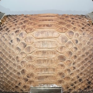 Women Exotic Bag Python Skin Bag Small Brown Handbag Python | Etsy