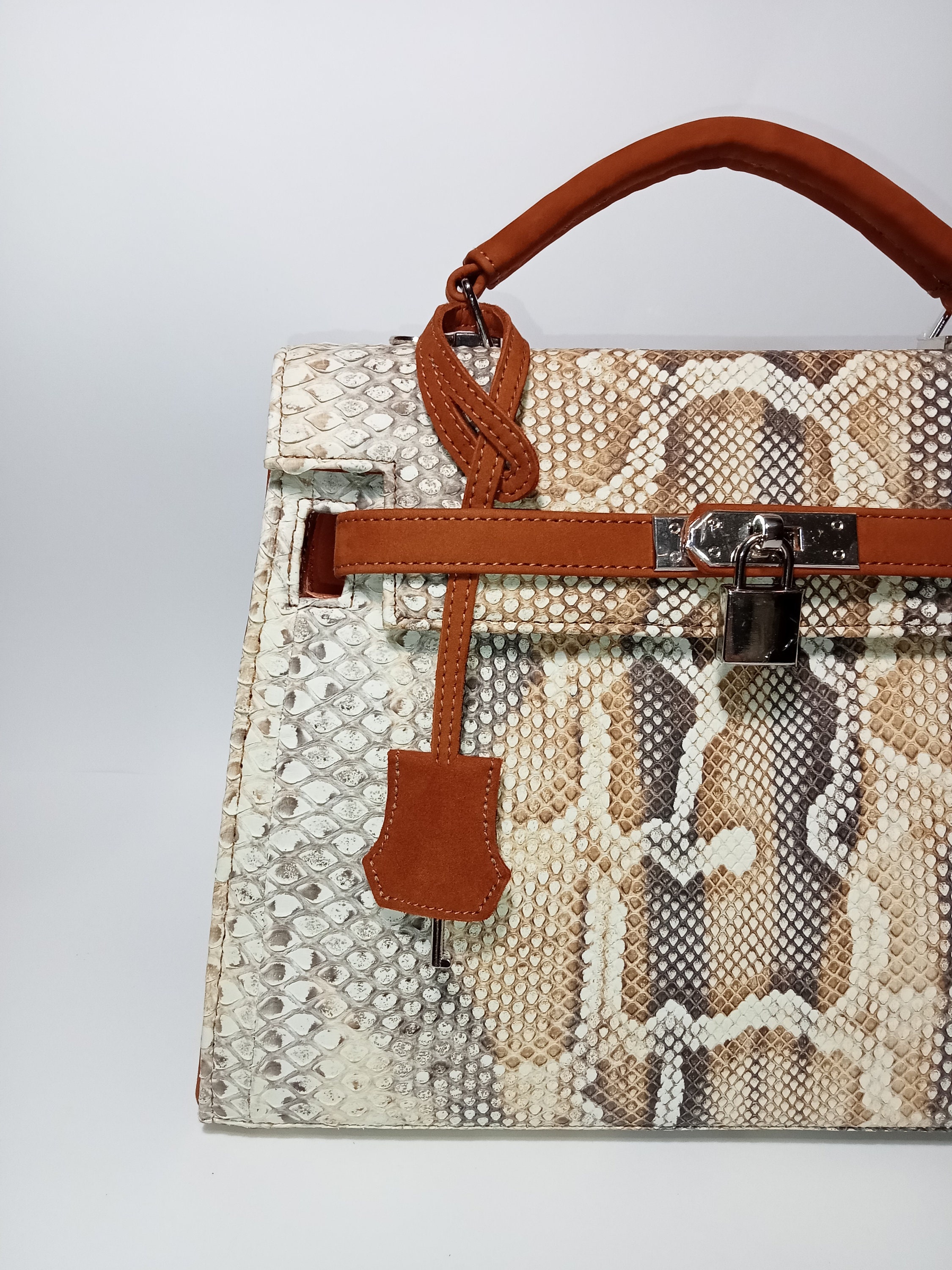 Women Exotic Bag Python Skin Bag Python Leather Shoulder - Etsy