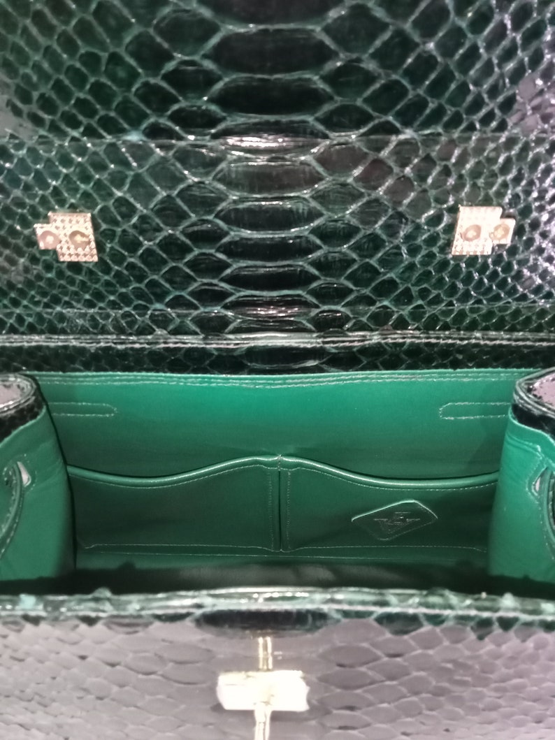 Women Exotic Bag, Python Skin Bag, Python Leather Shoulder Bag, Leather ...