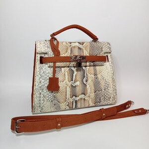 Women Exotic Bag Python Skin Bag Python Leather Shoulder - Etsy