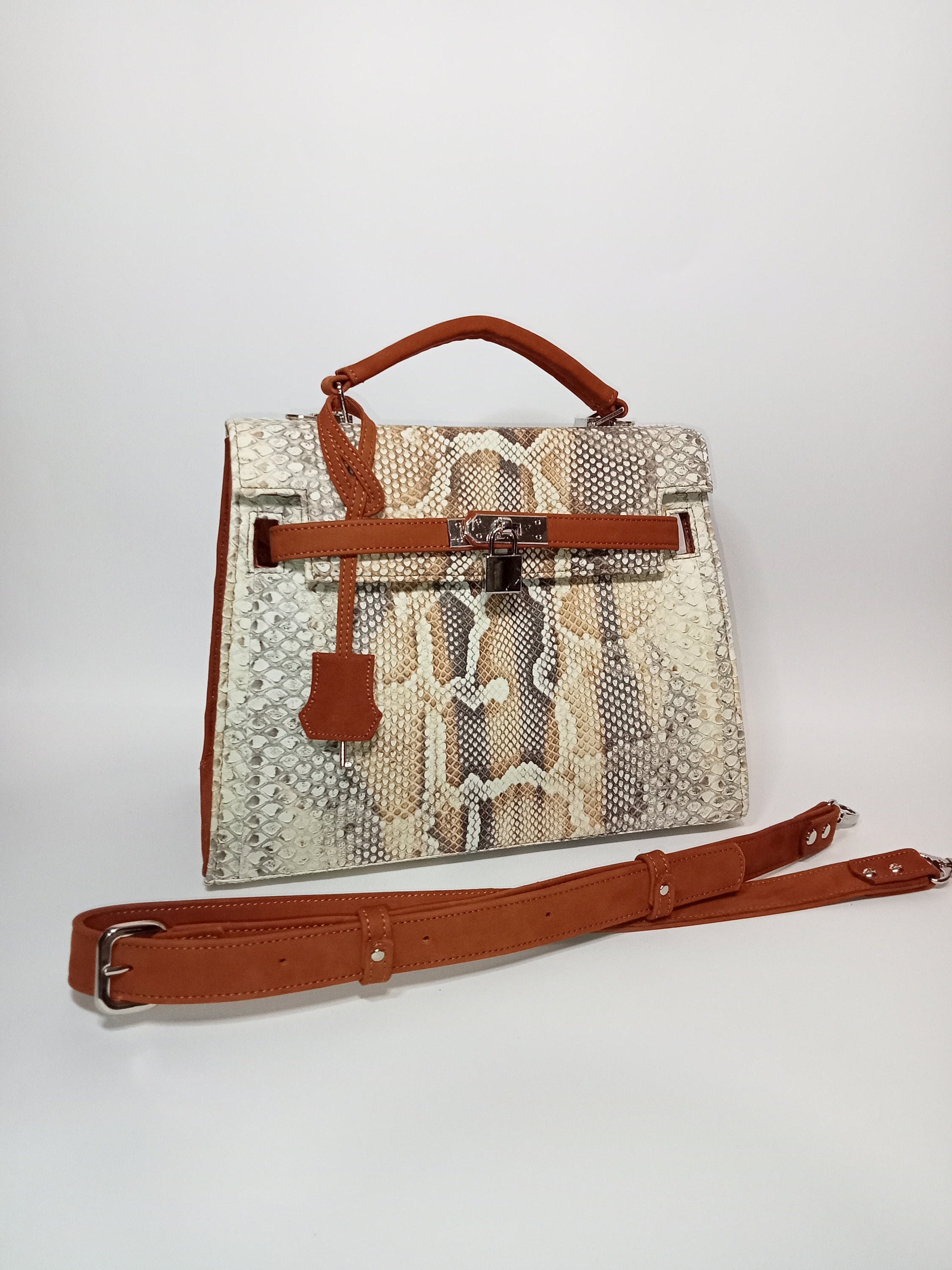 Women Exotic Bag Python Skin Bag Python Leather Shoulder - Etsy