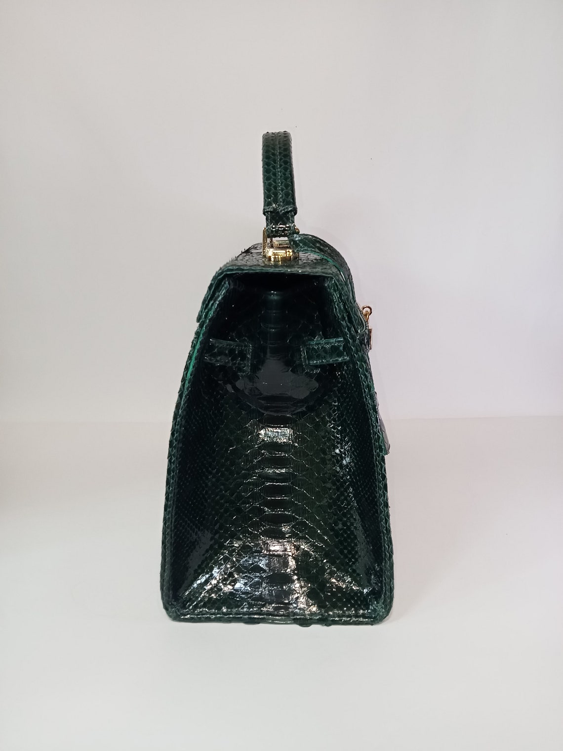 Women Exotic Bag, Python Skin Bag, Python Leather Shoulder Bag, Leather ...