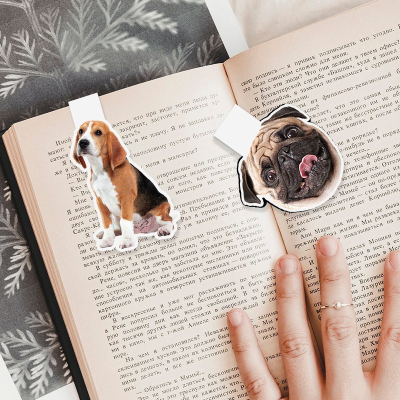 Custom Dog Picture Bookmark - Etsy
