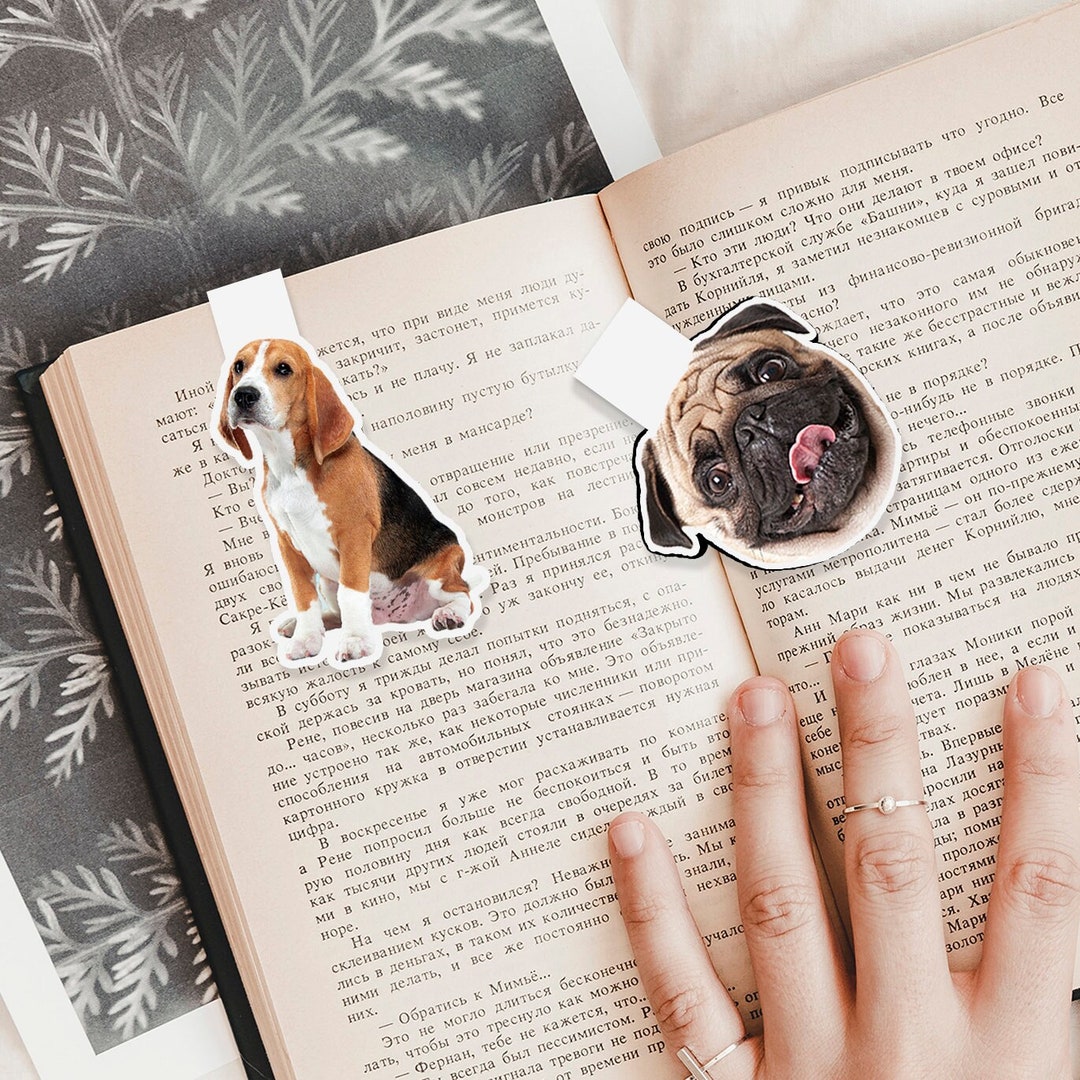 Personalized Magnetic Pet Bookmark - Custom Cat & Dog Photo Bookmarks ...