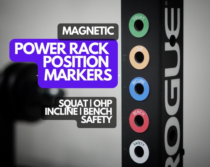 Squat Rack Magnetic Position Markers Mark Your Power Rack Barbell ...