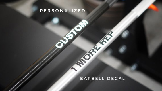 Customized Barbell Logo Decal Personalize Your Home Gym - Etsy