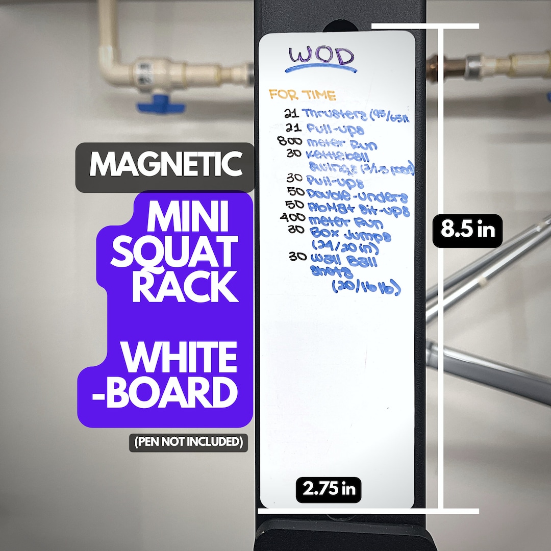 Magnetic Whiteboard for Squat Rack: Home Gym Workout Board - Etsy