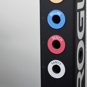 Squat Rack Magnetic Position Markers: Home Gym Barbell Reminders - Etsy