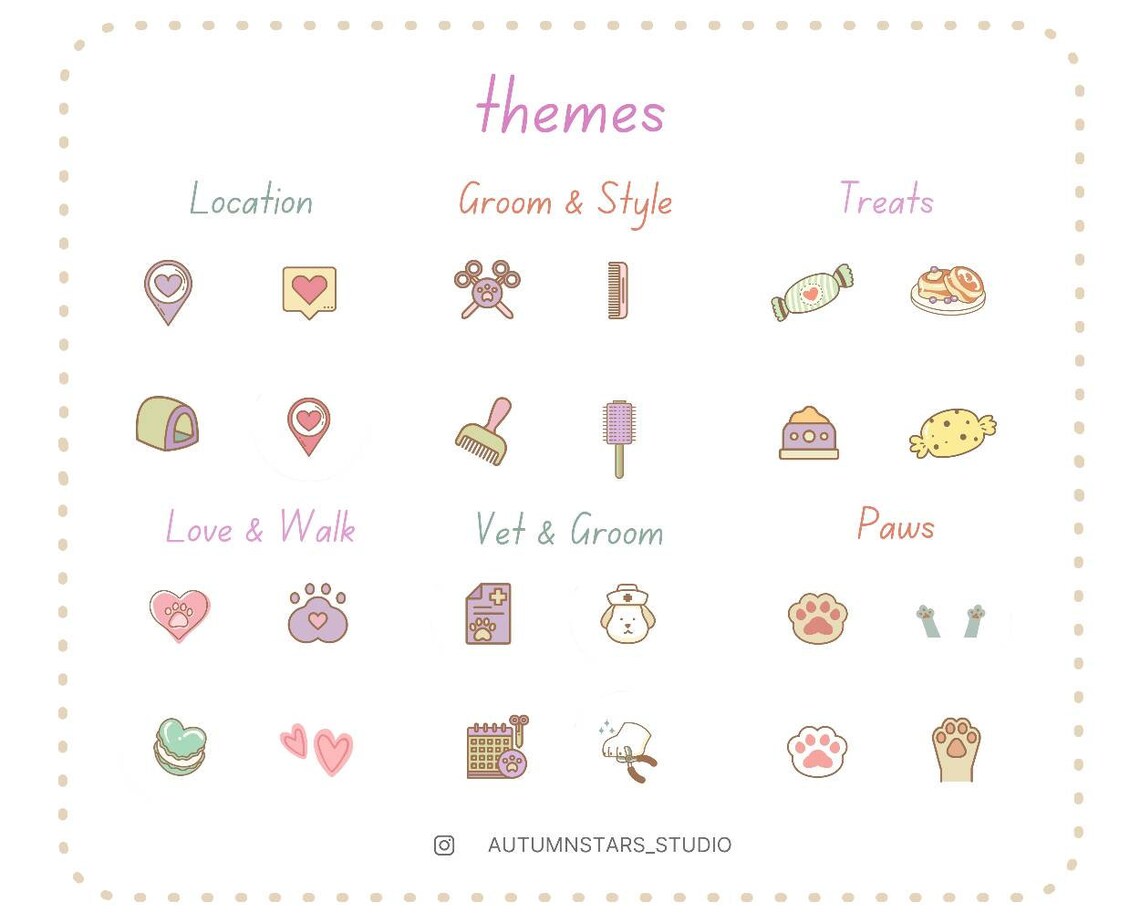 100 CUTE CAT Instagram Story Highlight Covers, Cats Icons, Pastel Cat ...