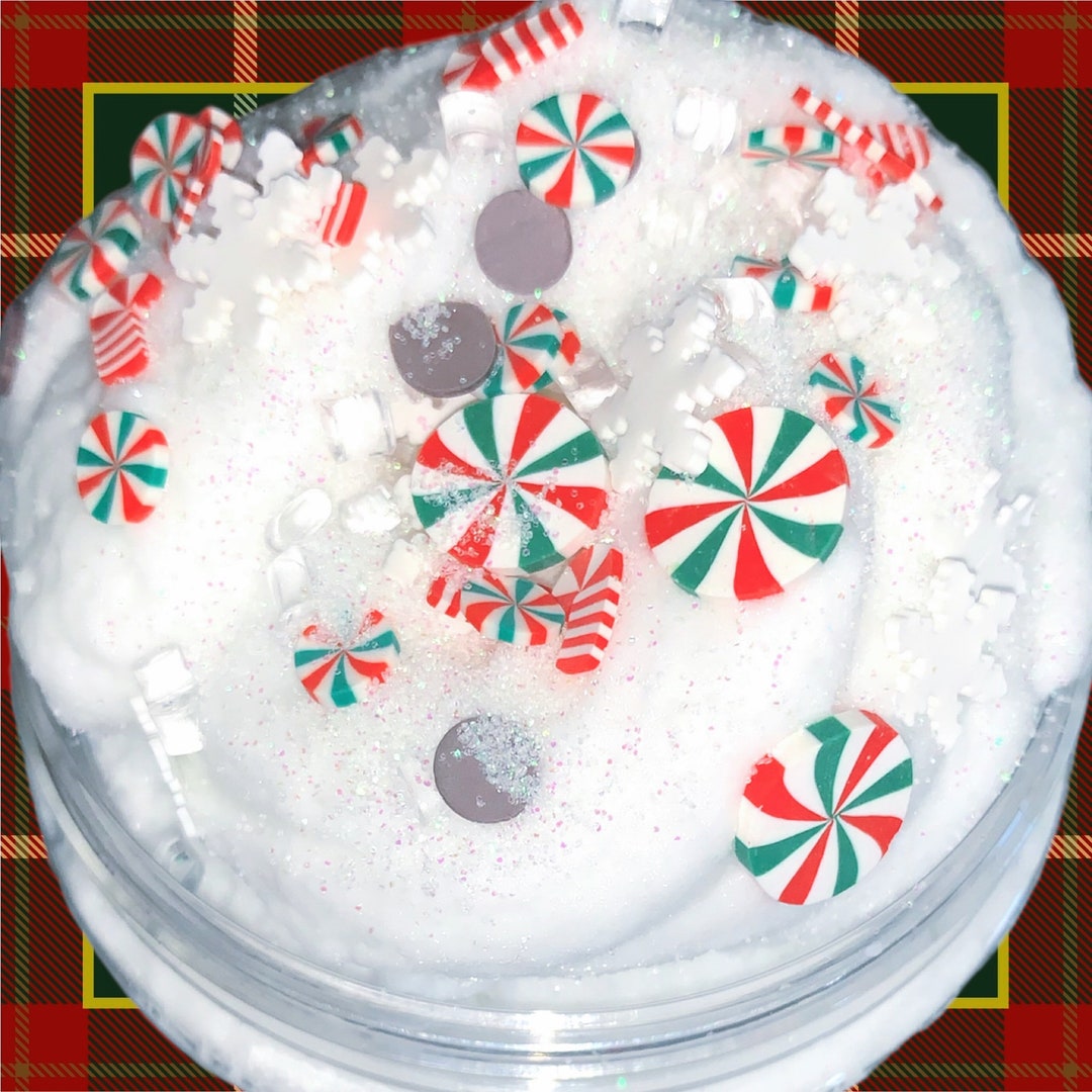 Candy Cane Chip Fluff 8oz Cloud Creme Slime. Great Pops and - Etsy