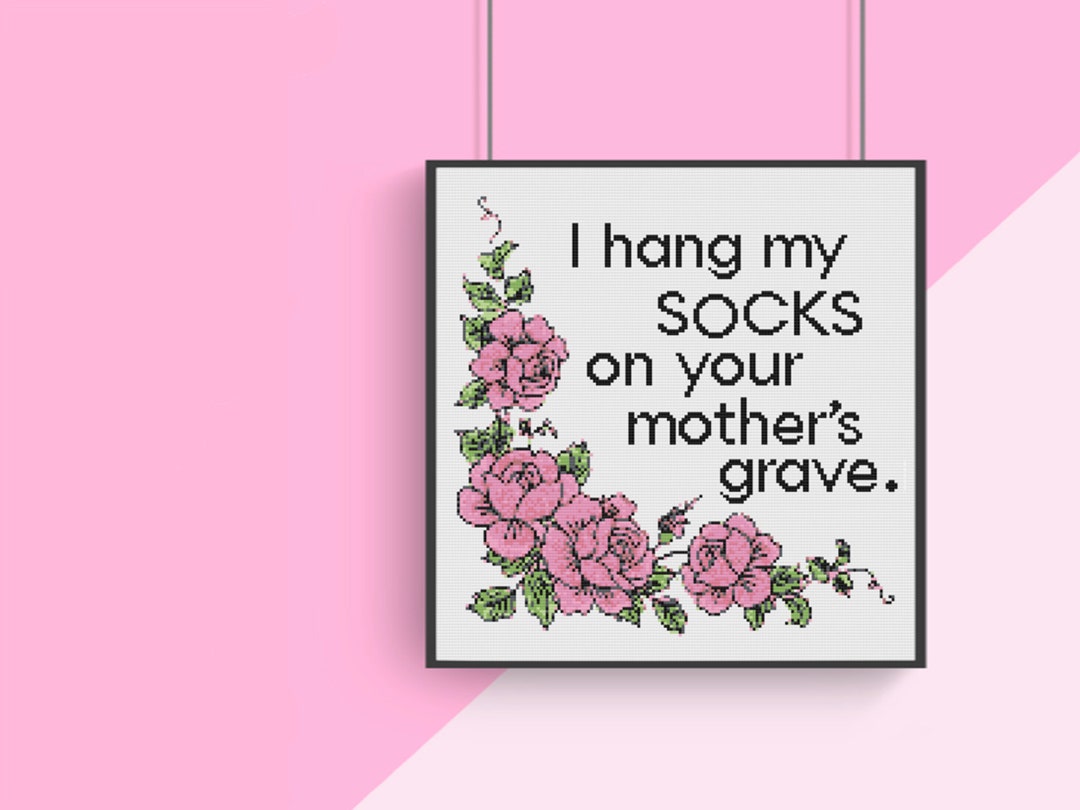 Rude Cross Stitch Pattern // Funny Romanian Expressions 3 - Etsy