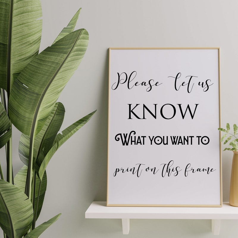 Custom Quote Frame - Etsy