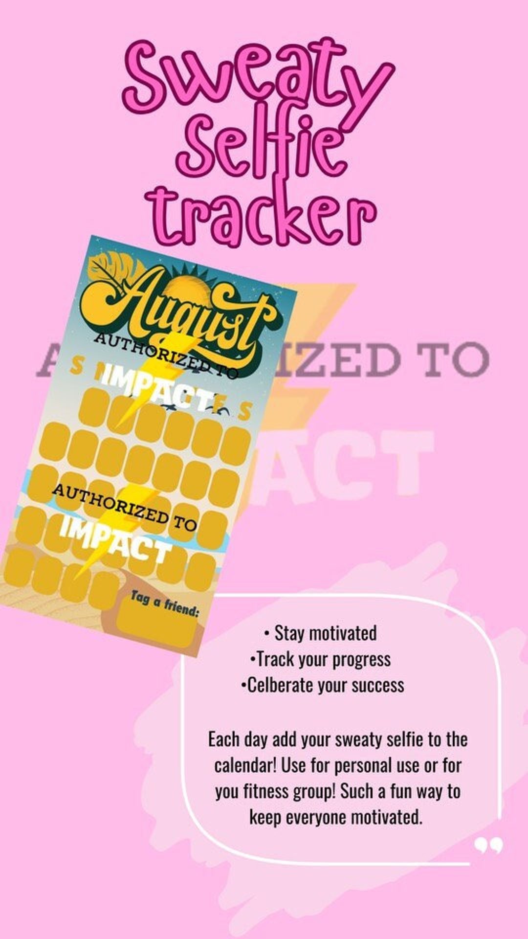 August 2024 Sweaty Selfie Workout Tracker • Bodi, Beachbody, Fitness ...