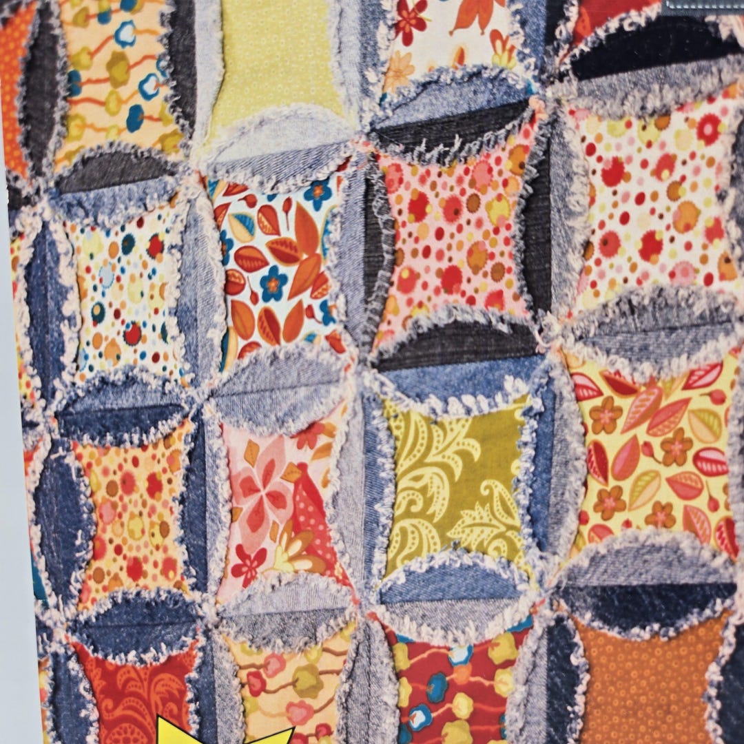 The Denim Circle Rag Quilt by Inventive Denim ID-1202 - Etsy