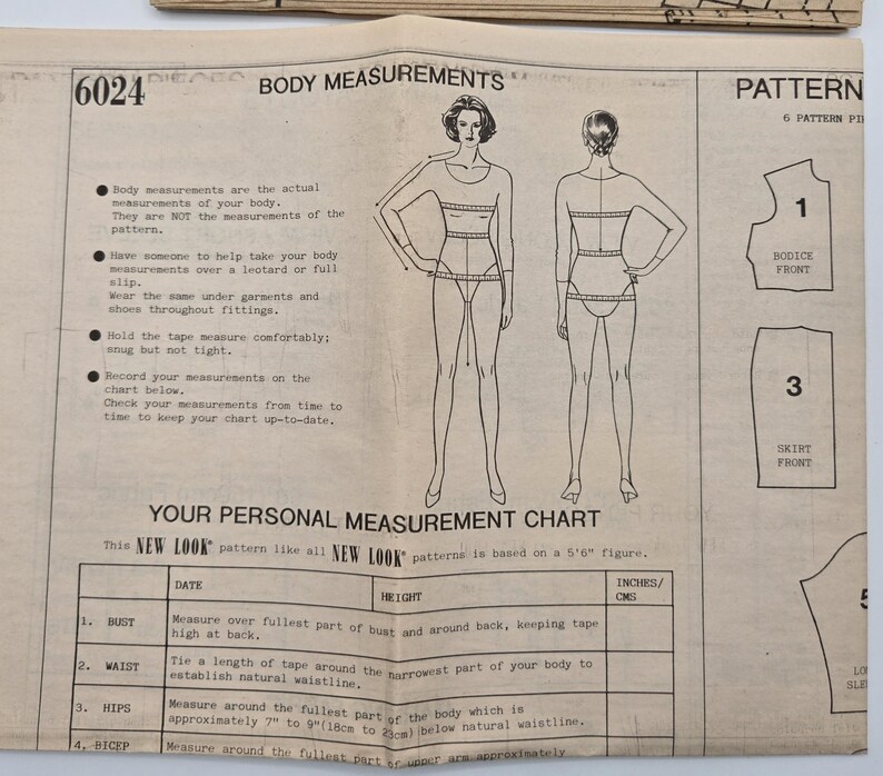 NEW LOOK 6024 Super-fit Pattern, Sizes 8-18, Uncut/ff - Etsy
