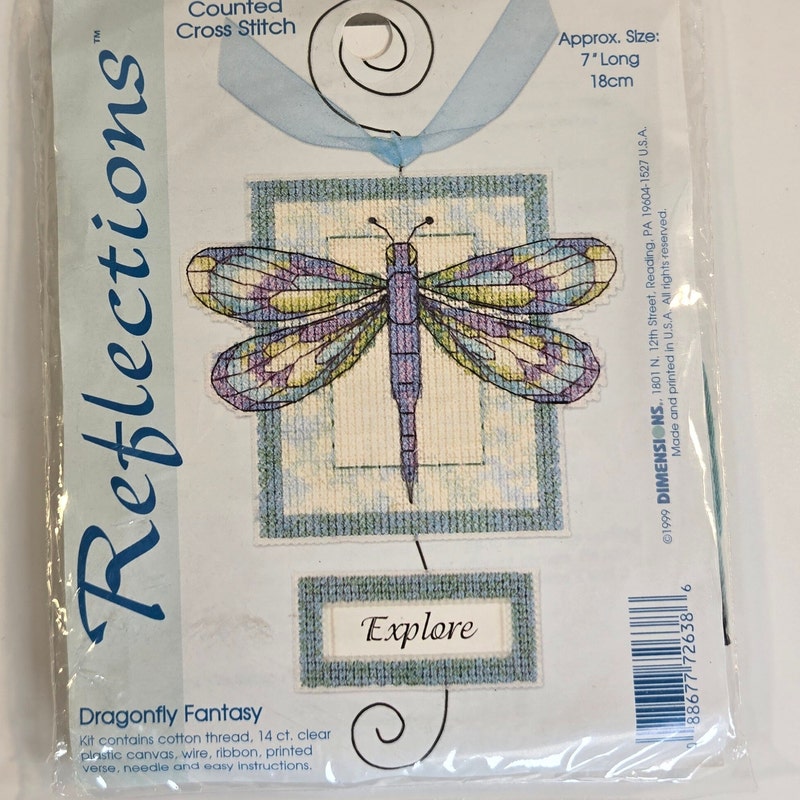 Dragonfly Cross Stitch - Etsy