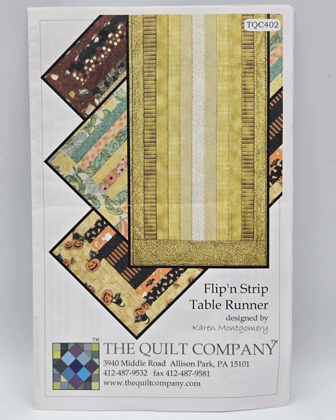 Flip'n Strip Table Runner Pattern by Karen Montgomery of the Quilt ...