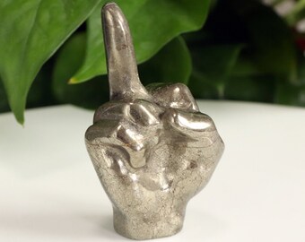 Home Décor Home & Living Middle finger concrete statue flipping off ...