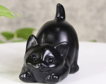 Cat Crystal Statue | Etsy