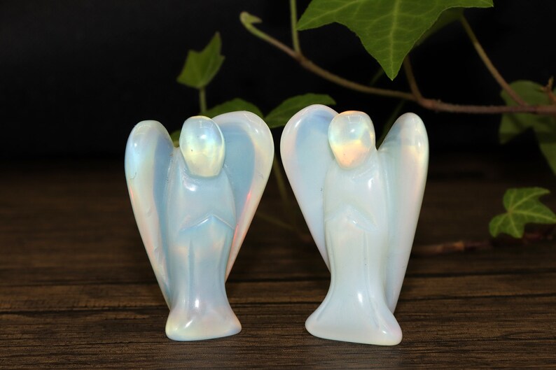 Opal Carving Angel - Angel Sculpture - Hand Carving Goddess - Crystal ...