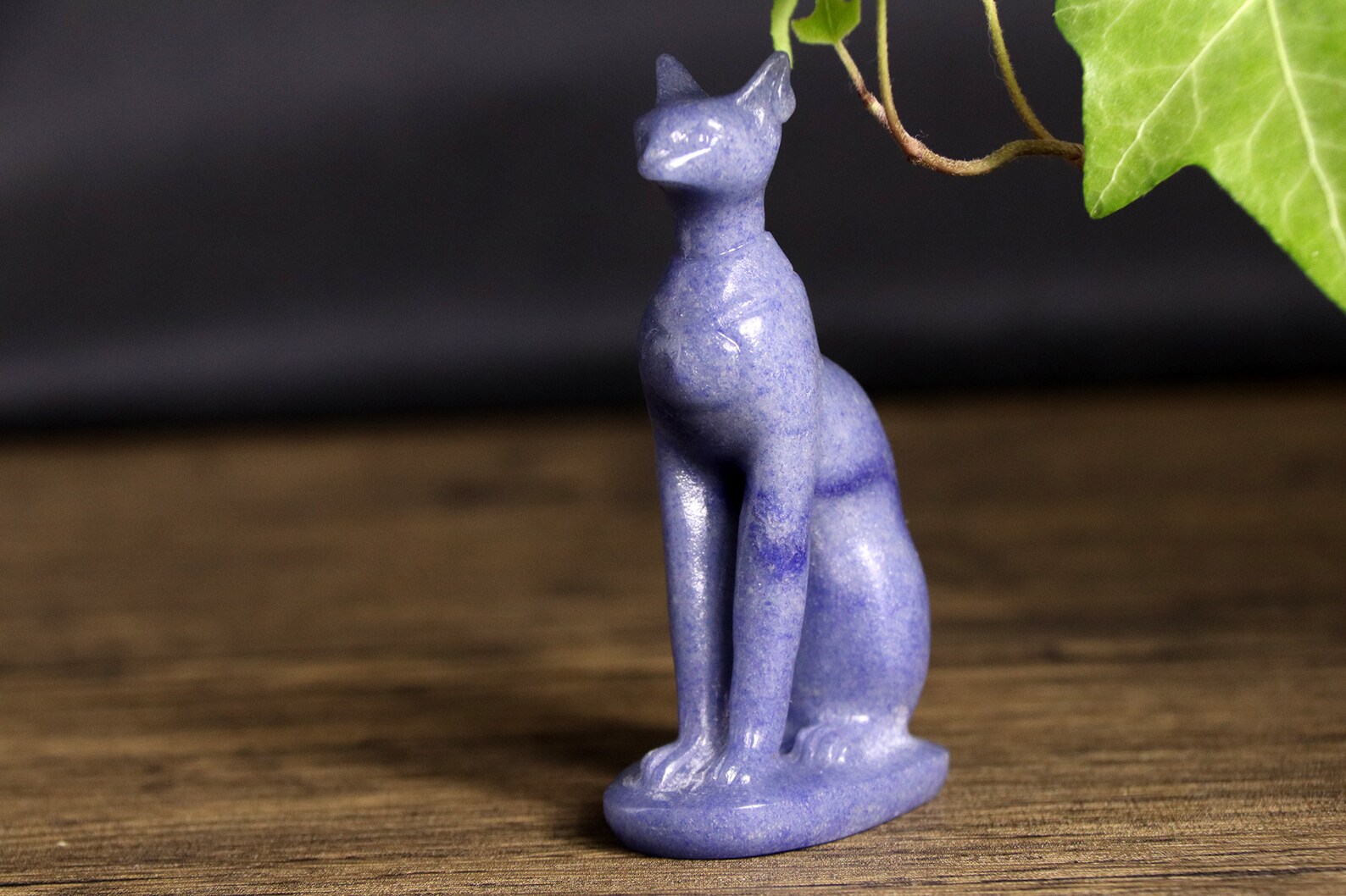 3 '' Natural Blue Aventurine Carving Cats Egyptian - Etsy