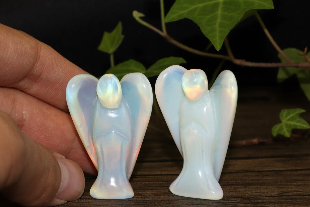 Opal Carving Angel - Angel Sculpture - Hand Carving Goddess - Crystal ...