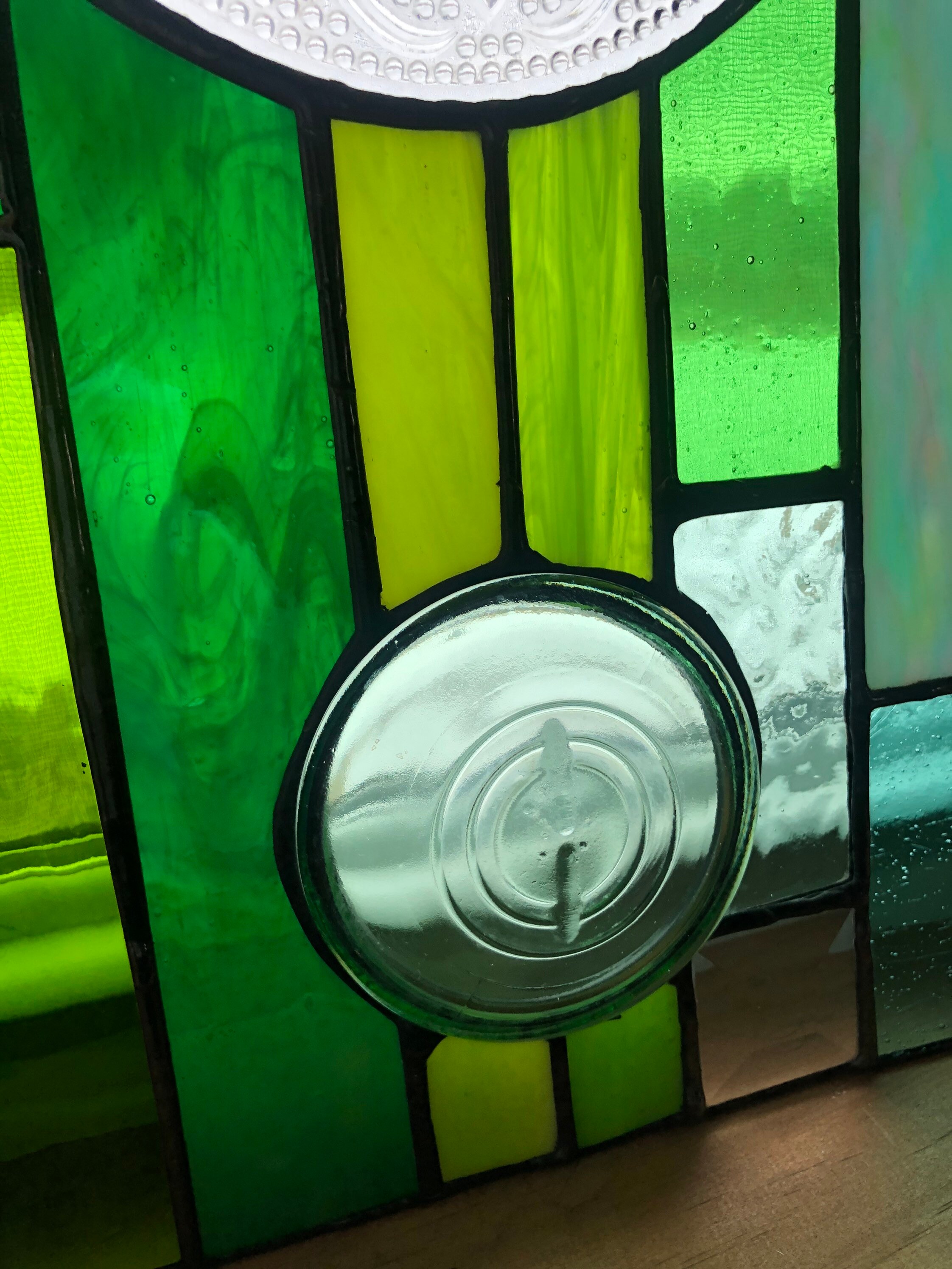 Green Glass Abstract - Etsy