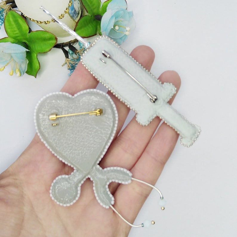 Set of Pins for a Doctor. Gift for Doctor Nurse Beautician. Brooch ...