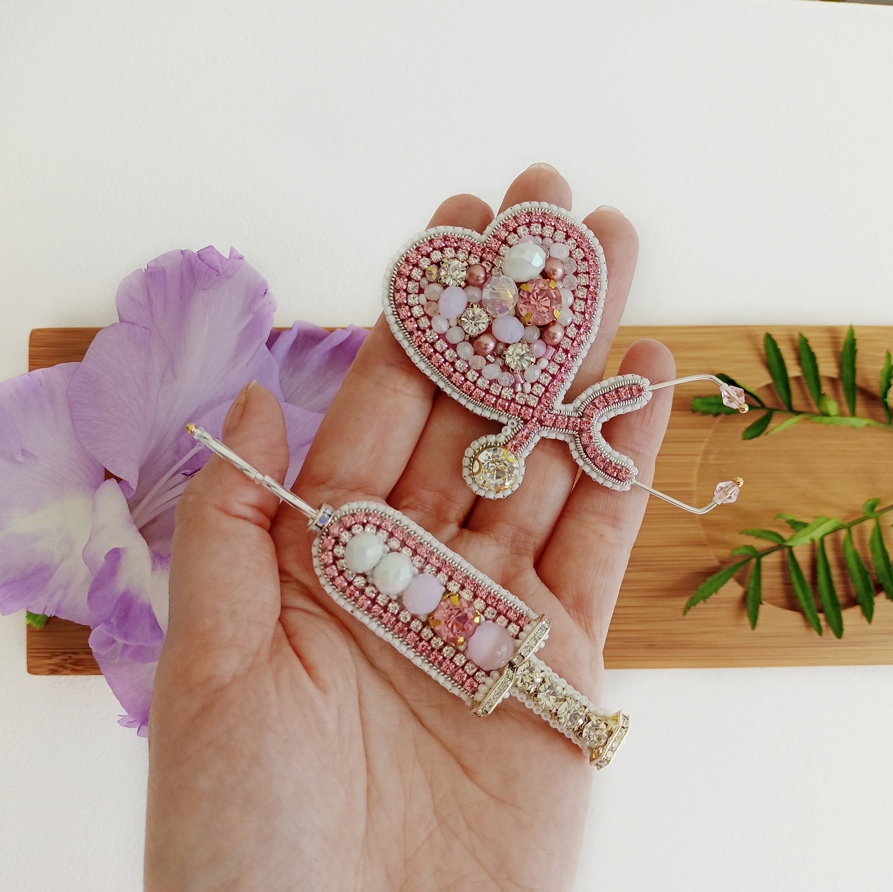 Set of Pins for a Doctor. Gift for Doctor Nurse Beautician. Brooch ...