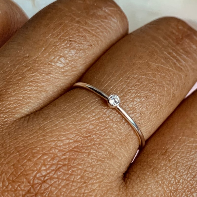 Dainty Thin Rings for Women - Etsy