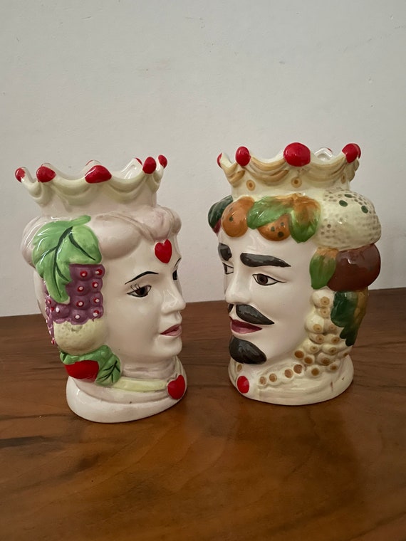 Home & Living Home Décor Vases Moro head Sicilian Sicily Vase head of ...