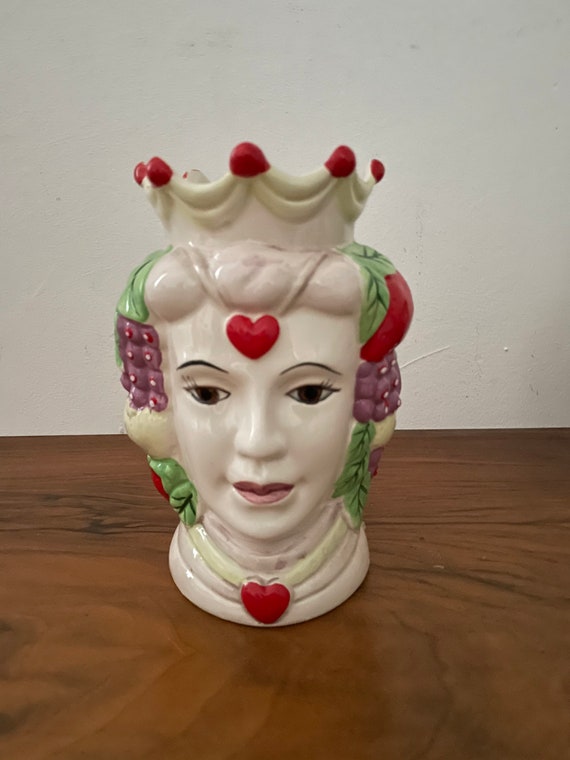 Home & Living Home Décor Vases Moro head Sicilian Sicily Vase head of ...