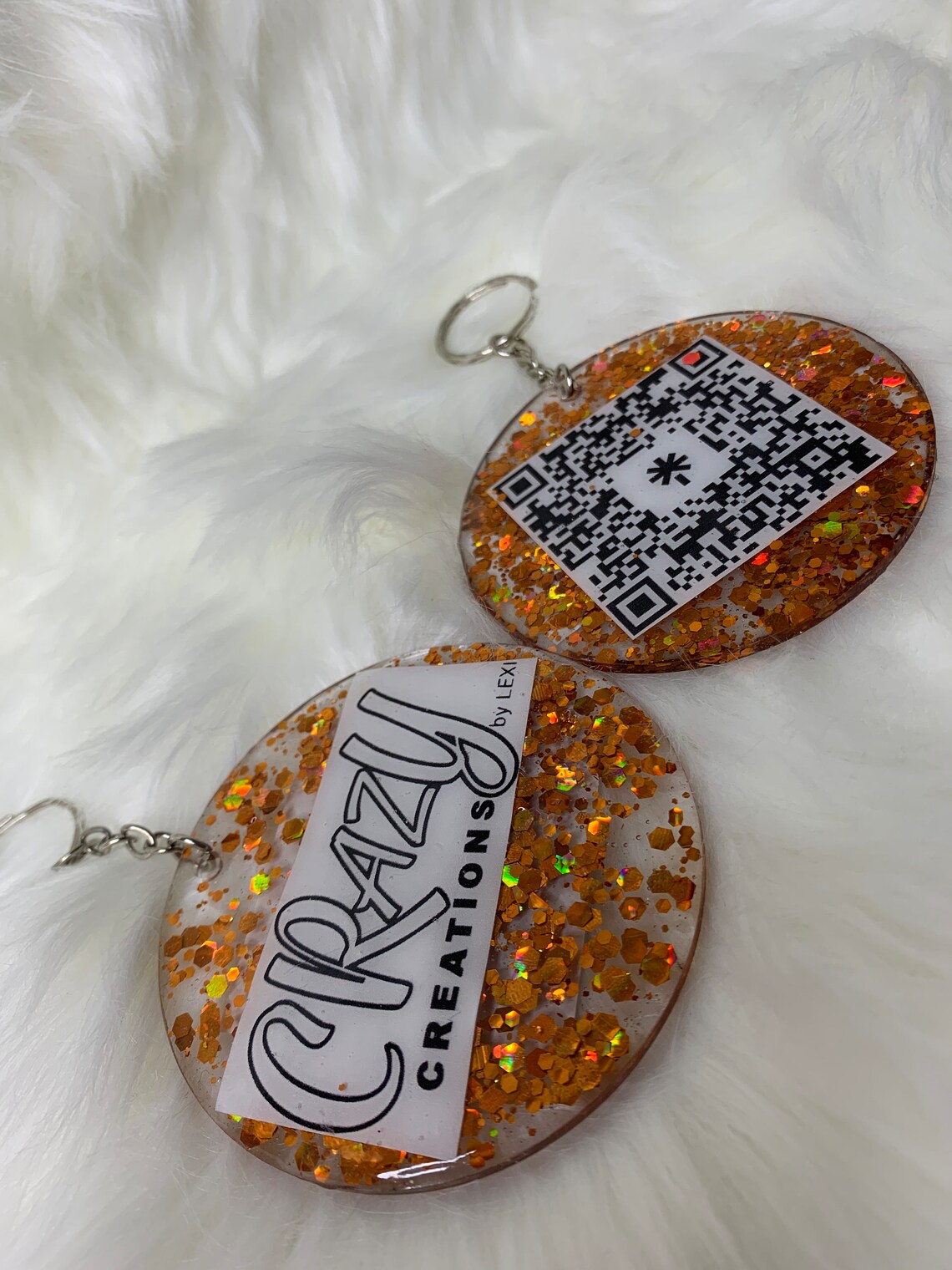 Custom QR Code Keychain Business Card Keychain Logo Keychain - Etsy