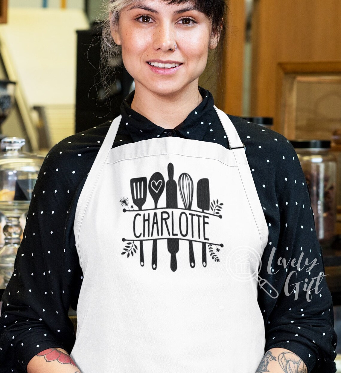 Personalized Apron,personalized Apron for Women,custom Name Apron ...