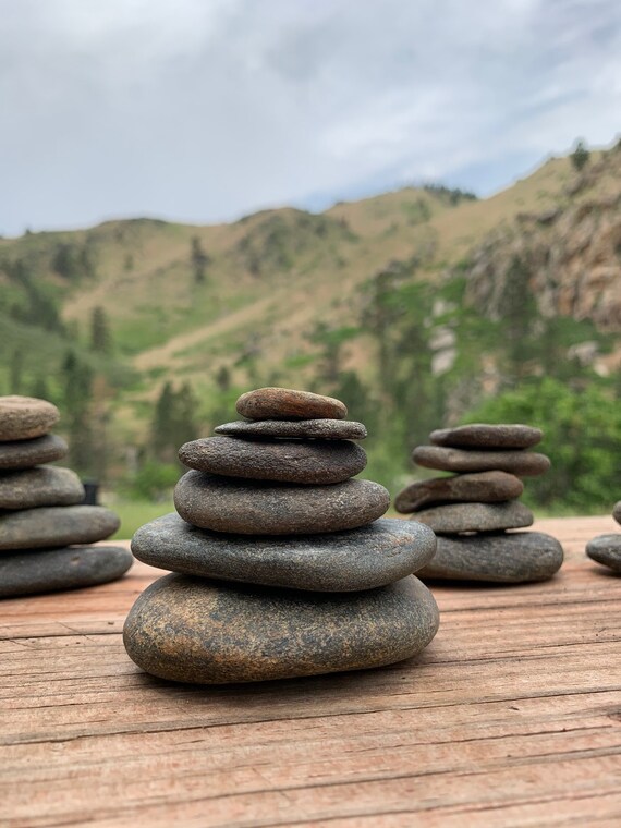 Mini Desk Rock Cairn Stack - Etsy