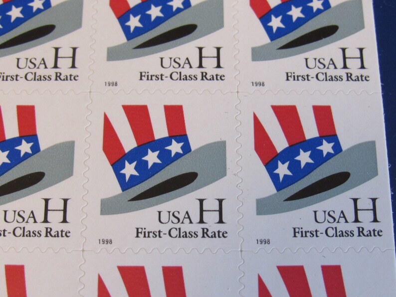 1998 Manufacture Sealed Uncle Sam's H Prime Rate Stamps (20) 33 Cent ...