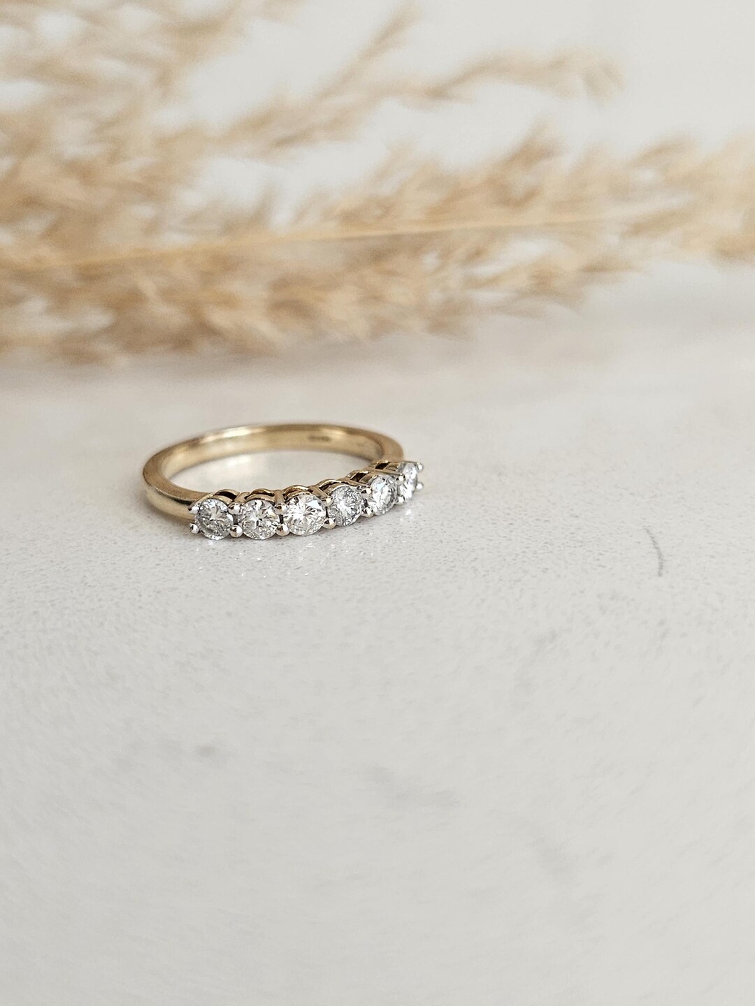 9ct Yellow Gold 0.50ct 6 Stone Diamond Ring Size J1/2 VR923102025 - Etsy