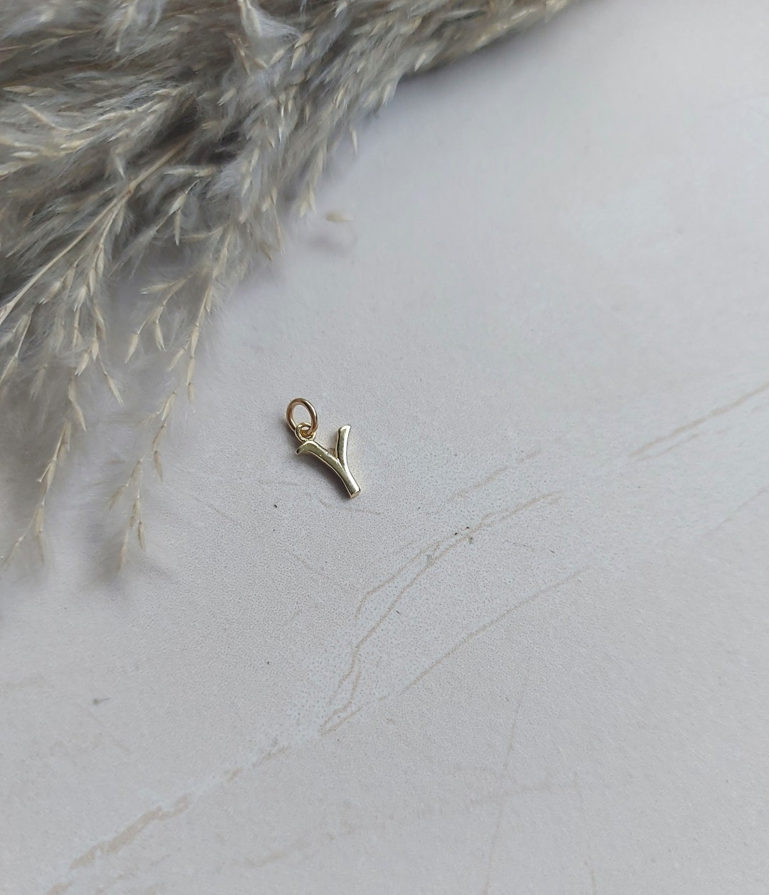 9ct Solid Gold Mini Letter 'Y' Charm / Pendant - Etsy
