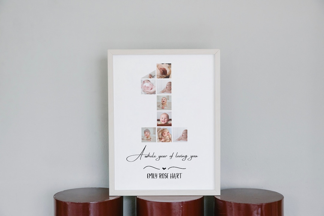 Personalised Child's Age Photo Collage Digital Download - Etsy