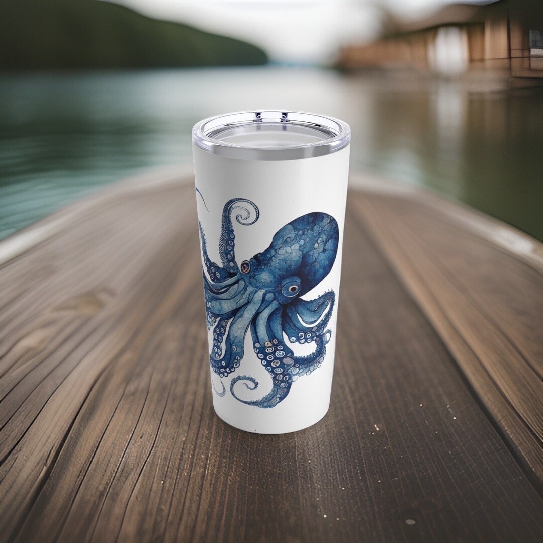 Octopus Tumbler I Nautical Tumbler I Wine Tumbler Pool I Tumbler for ...