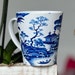 Blue Willow Cup, Vintage Blue Willow Inspired Pattern, Blue Willow Mug ...