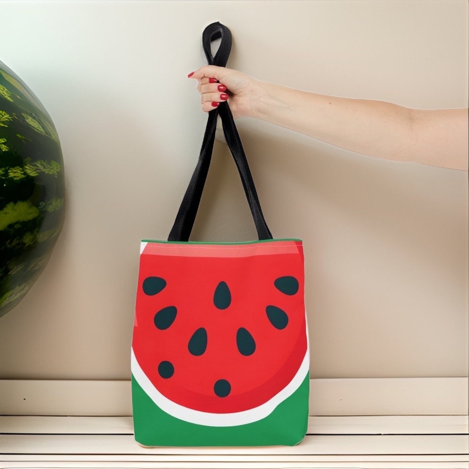 Watermelon Tote Bag, Watermelon Bag, Watermelon Beach Bag, Farm Stand ...