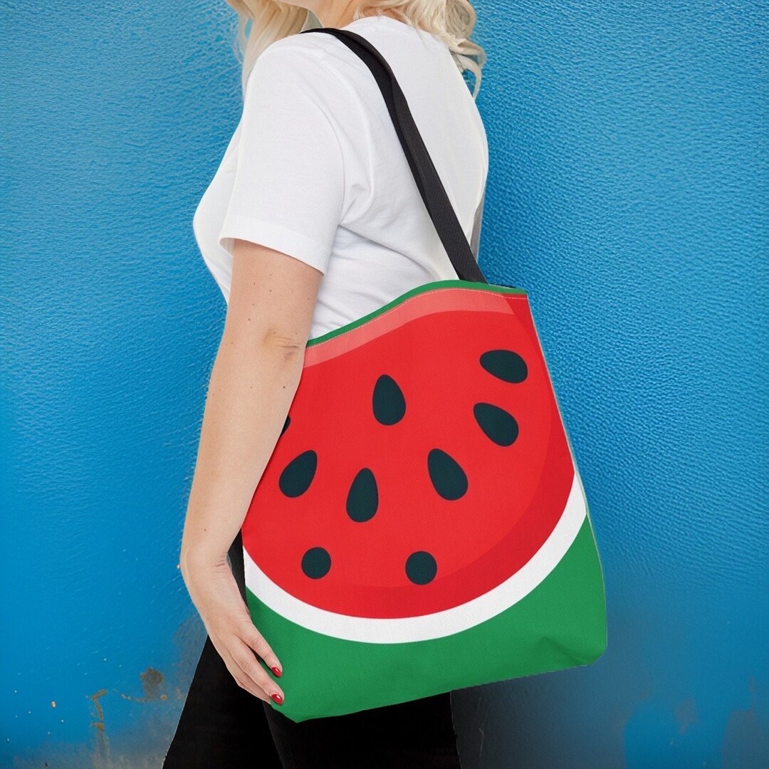 Watermelon Tote Bag, Watermelon Bag, Watermelon Beach Bag, Farm Stand ...